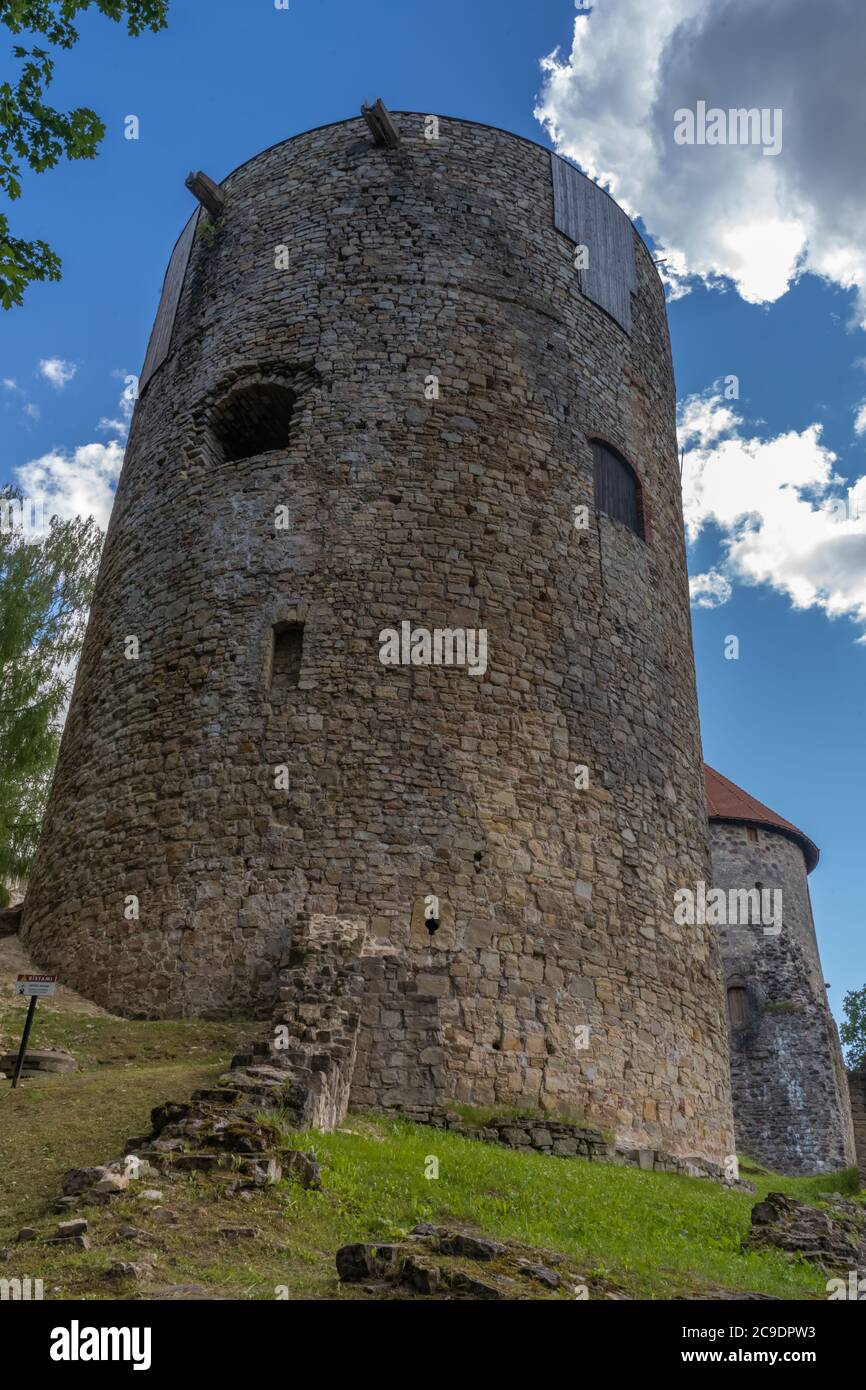 Cesis Castle, one of the most iconic medieval castles in Latvia. The ...