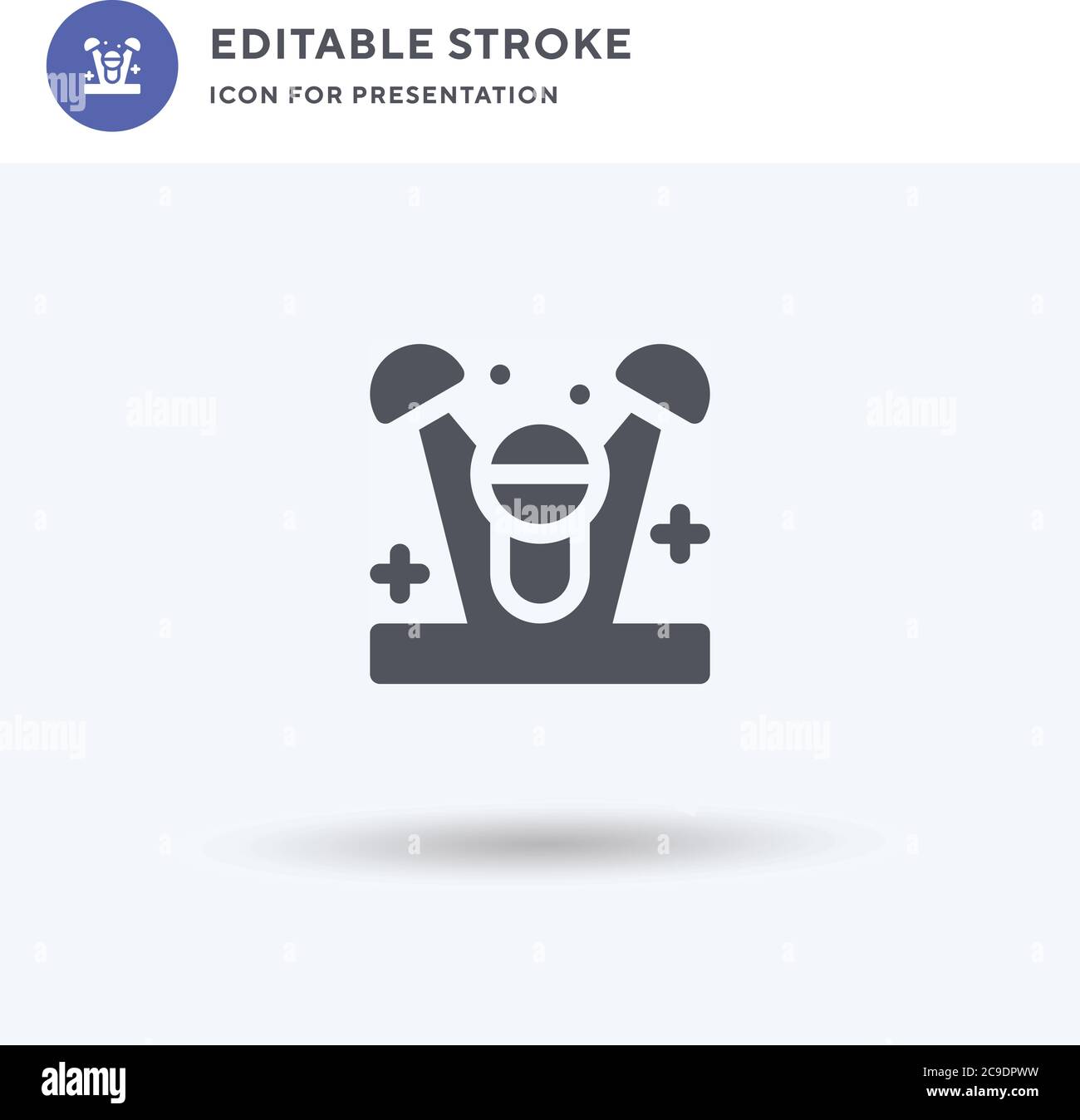 Concert icon vector, filled flat sign, solid pictogram isolated on ...