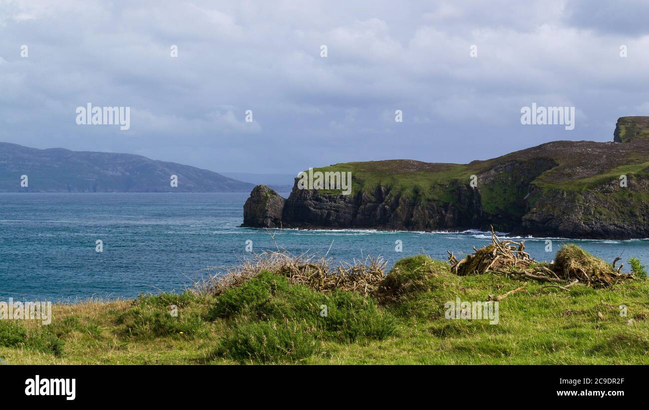 The Fanad Peninsula in Donegal, West Coast of Ireland. Wild Atlantic ...