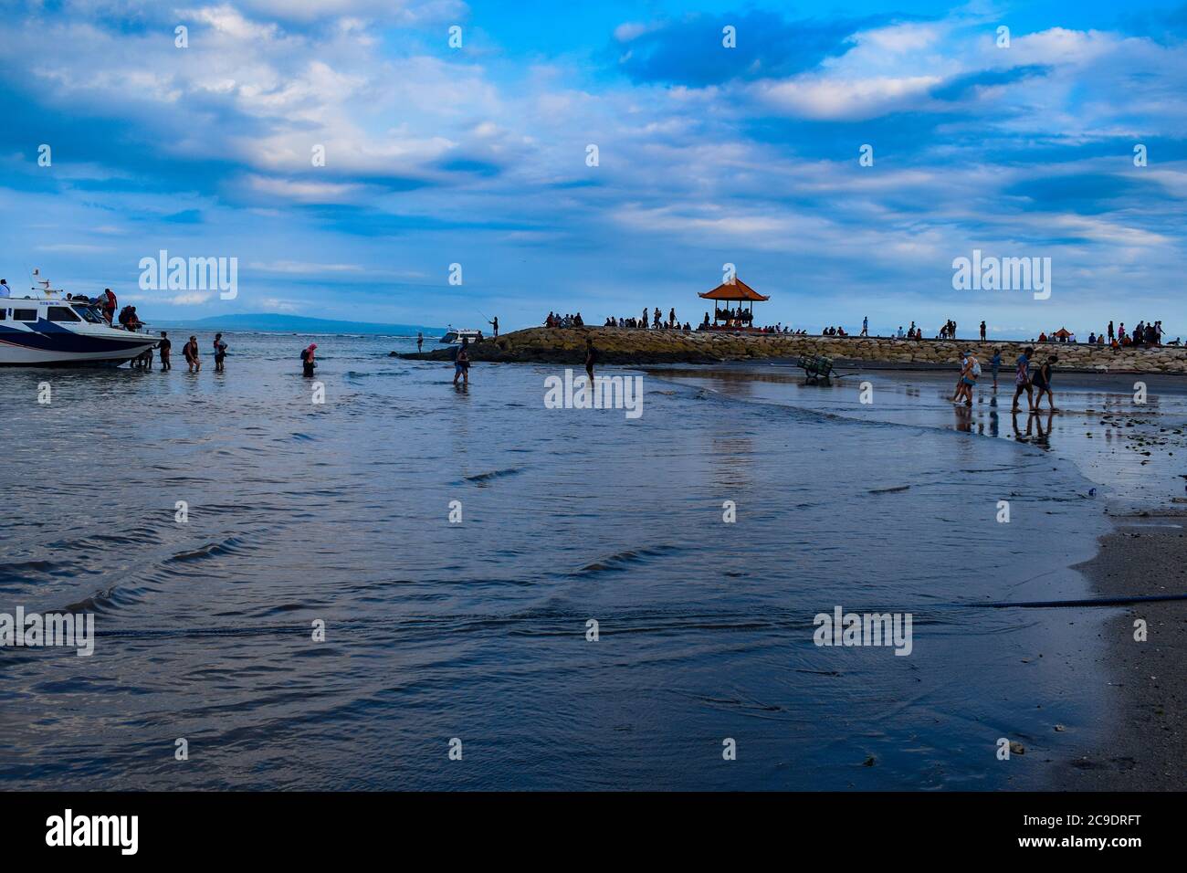 Beautiful Sanur beach on Bali, Indonesia, A view of Sanur Beach, Bali ...