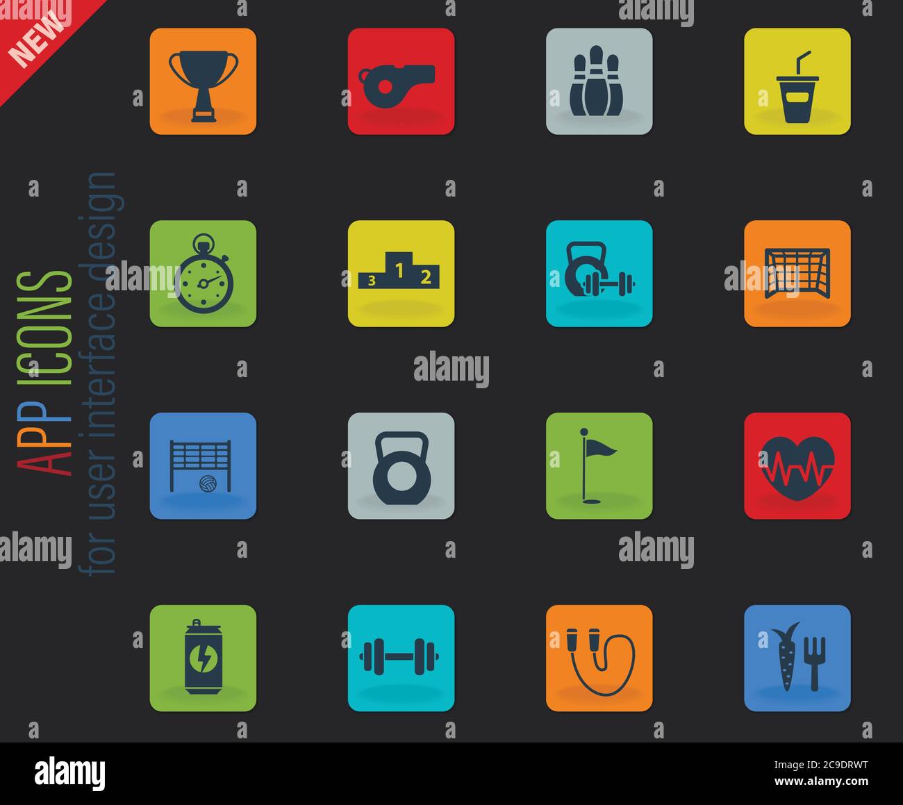 Sport simply icons Stock Vector Image & Art - Alamy