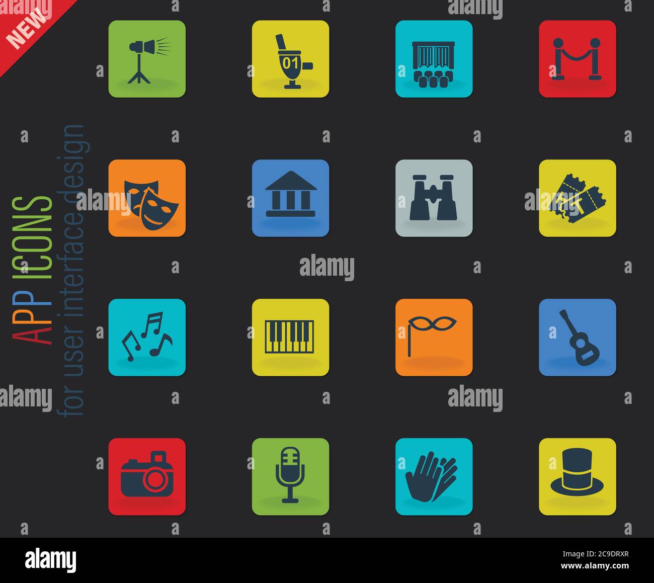 theater icon set Stock Vector Image & Art - Alamy