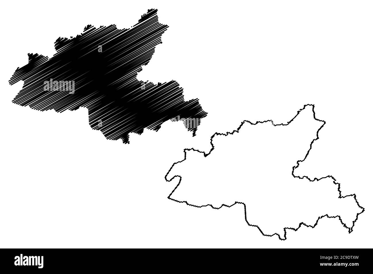 Ansan City (South Korea, Republic of Korea, ROK, Gyeonggi Province) map ...