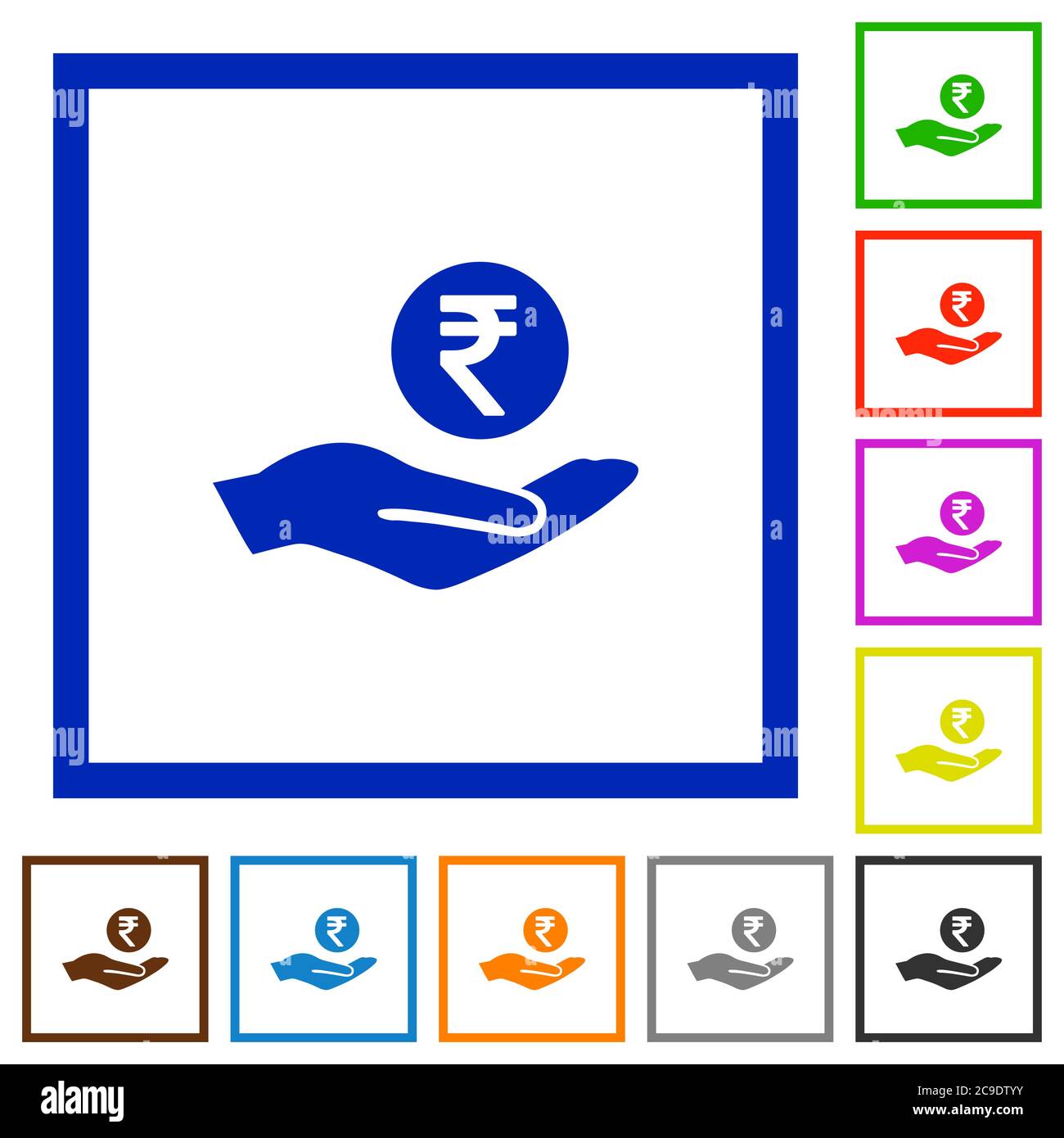 Indian rupee cash green Stock Vector Images - Alamy
