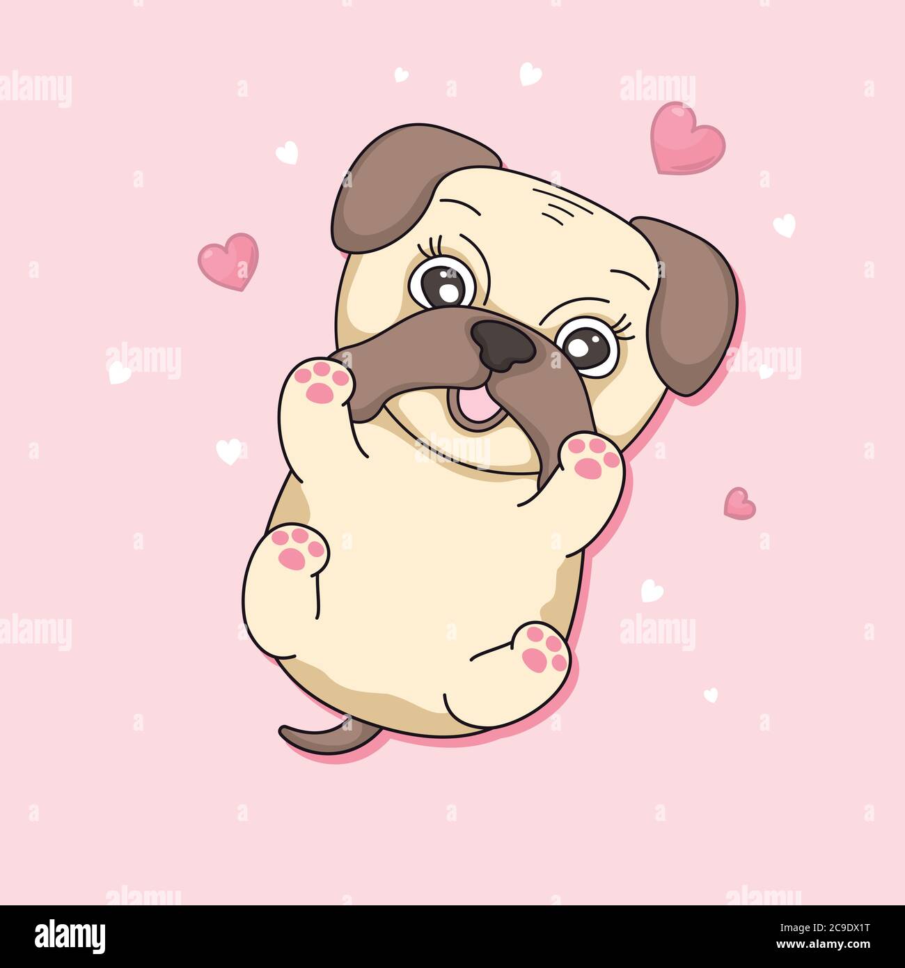 Dog back lying Stock Vector Images - Alamy