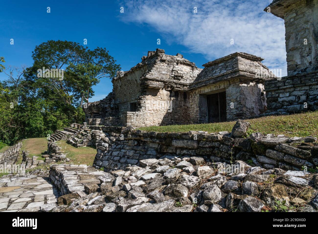 Temples of the North Group of temples in the ruins of the Mayan city of ...