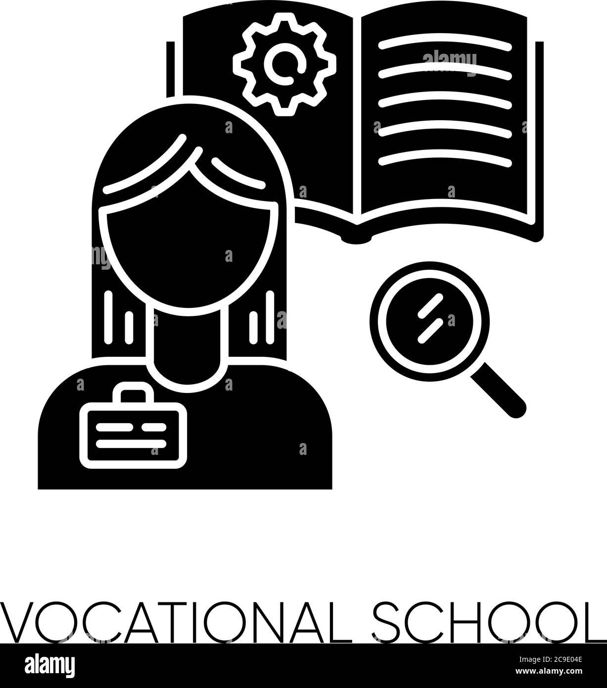 Vocational training illustration Black and White Stock Photos & Images ...