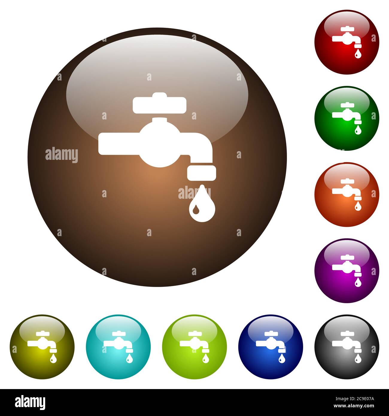 Spherical water droplet Stock Vector Images - Alamy