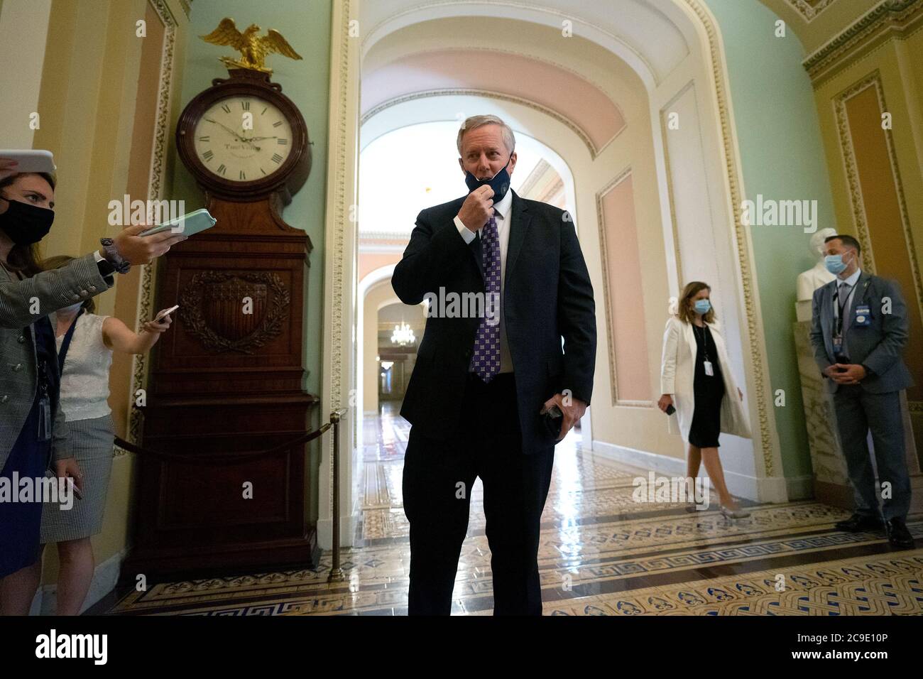 Mark Meadows, Assistant to the President and Chief of Staff speaks to ...
