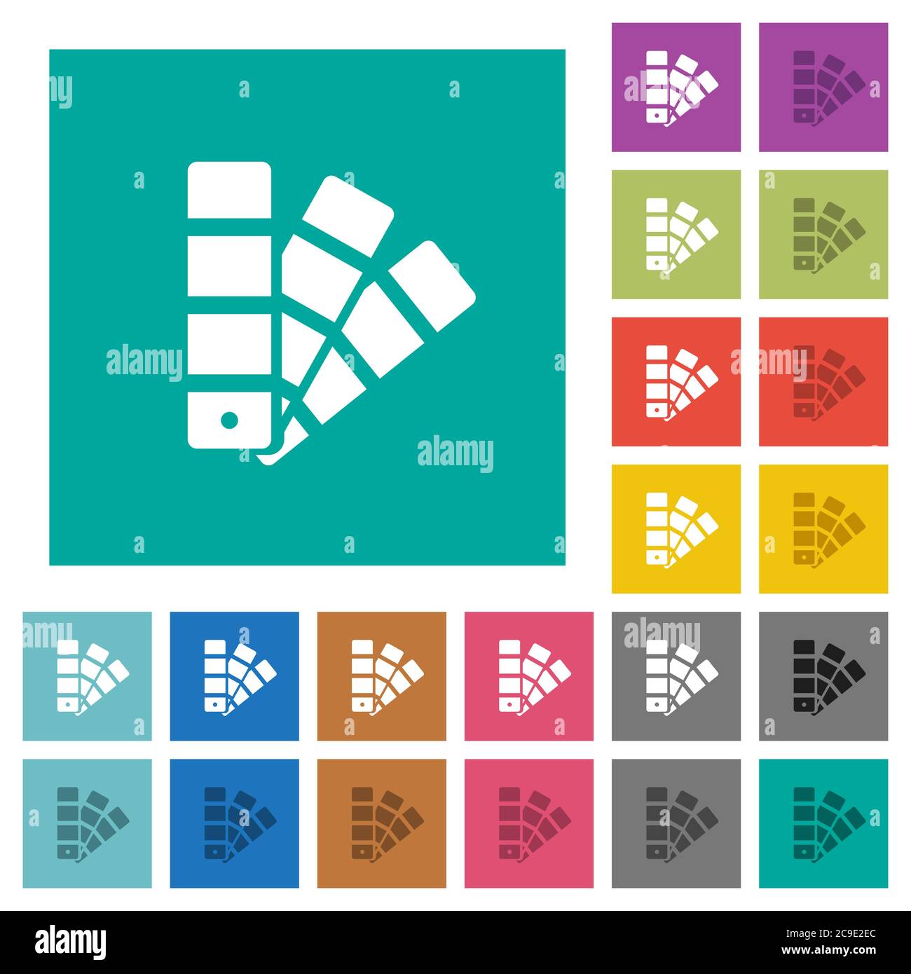 Square color palette guide spectrum hi-res stock photography and images ...