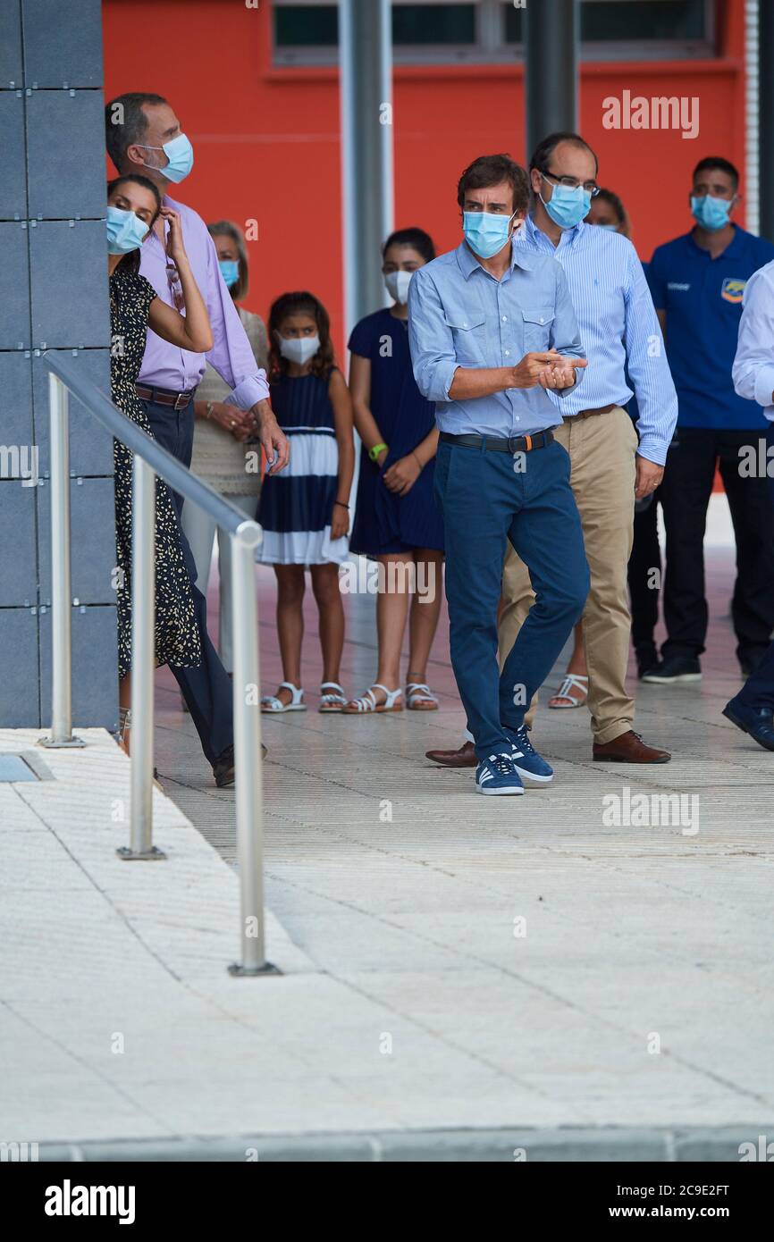 Llanera, Asturias, Spain. 30th July, 2020. King Felipe VI of Spain ...