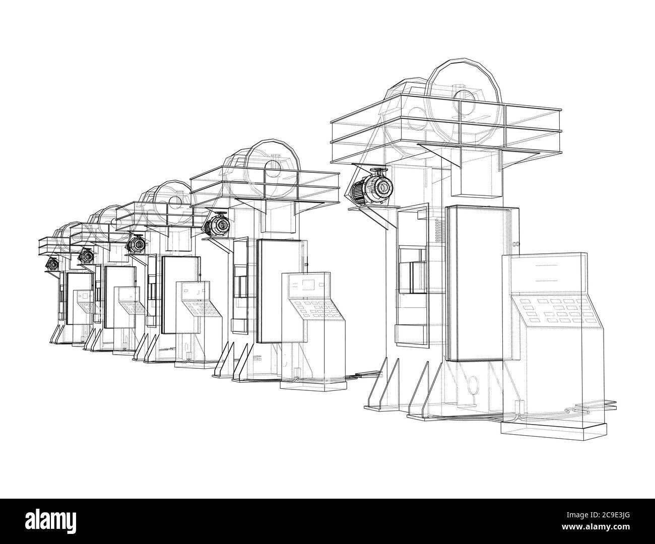Friction screw press concept outline. Vector Stock Vector Image & Art ...