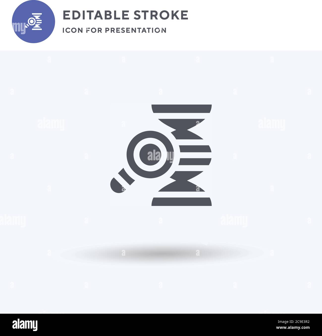 Adn icon vector, filled flat sign, solid pictogram isolated on white ...