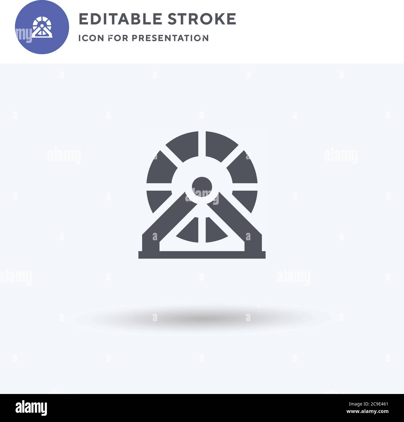 Hamster Wheel icon vector, filled flat sign, solid pictogram isolated ...