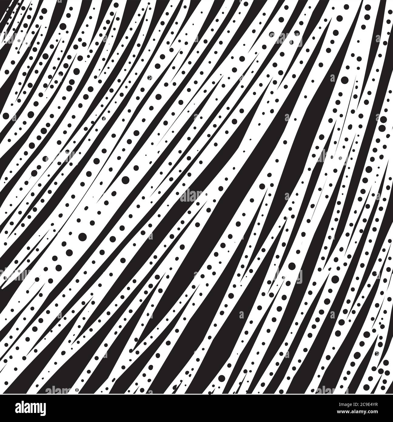 Abstract lines and dots texture. Hand drawn minimalistic vector ...