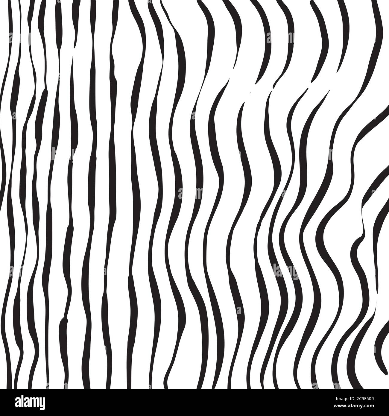Abstract wavy lines texture. Hand drawn minimalistic vector ...