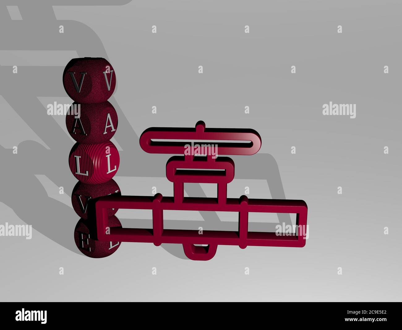 3D illustration of VALVE graphics and text around the icon made by ...