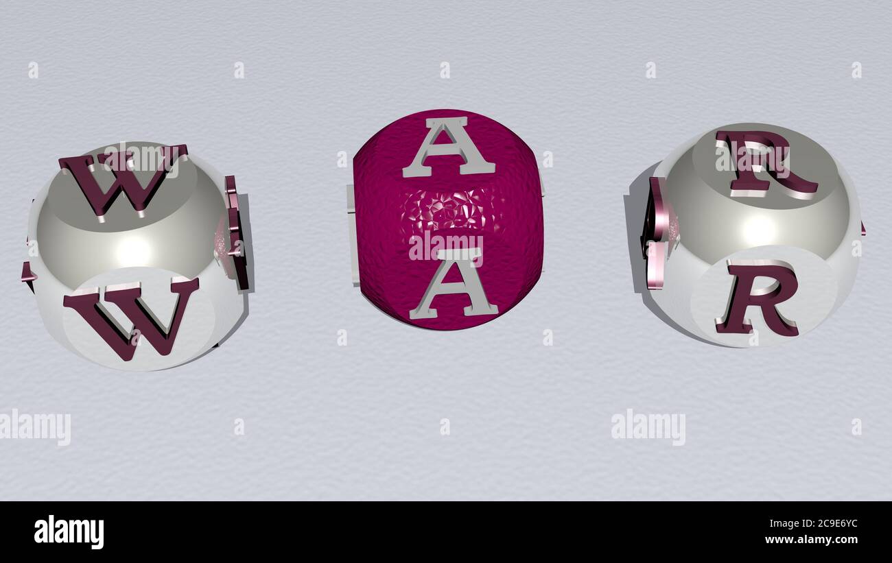 WAR combined by dice letters and color crossing for the related ...