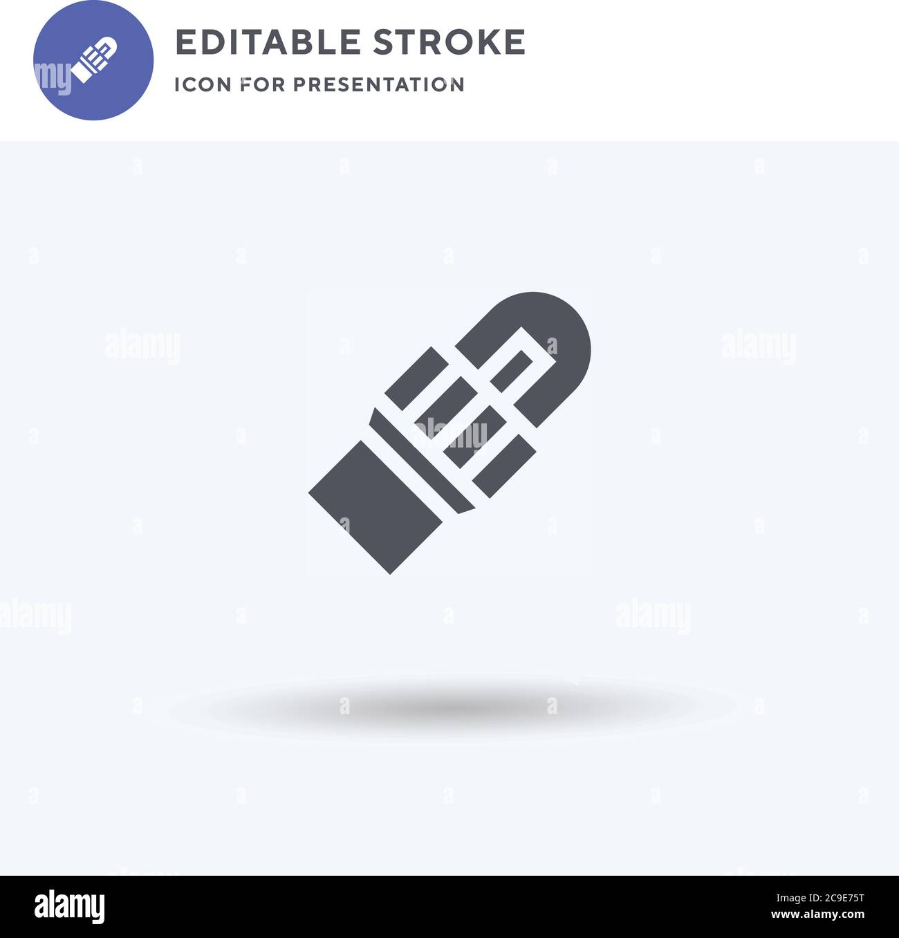 Led Strobe icon vector, filled flat sign, solid pictogram isolated on ...