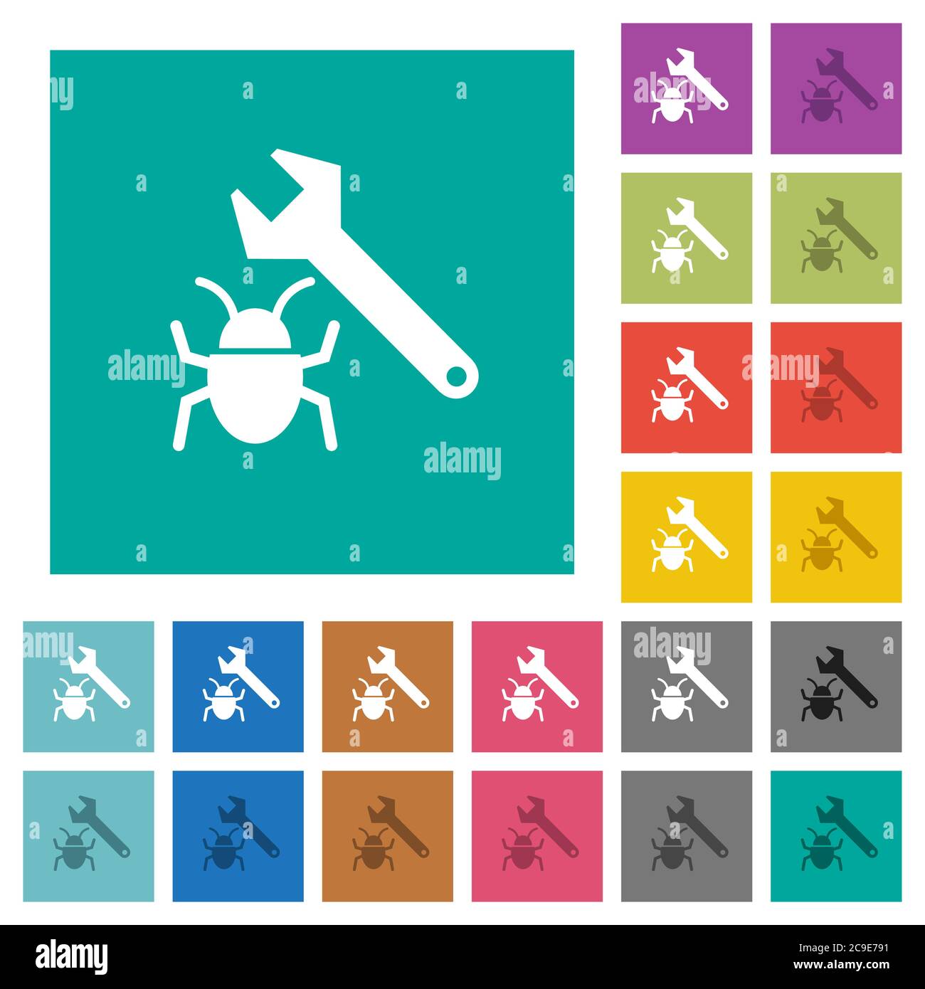 Bug fixing multi colored flat icons on plain square backgrounds ...