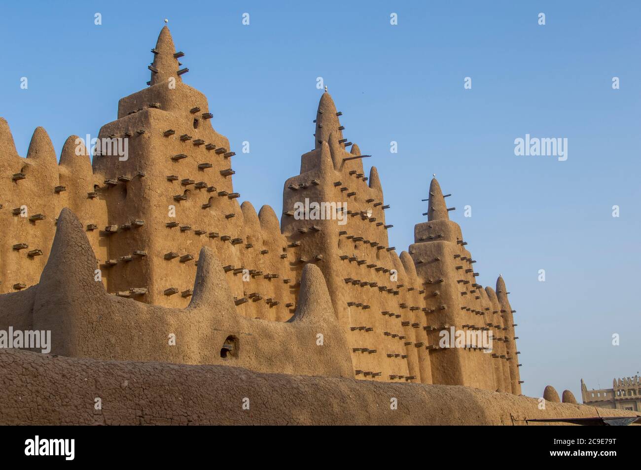 The Great Mosque of Djenne, a UNESCO World Heritage Site, built out of ...
