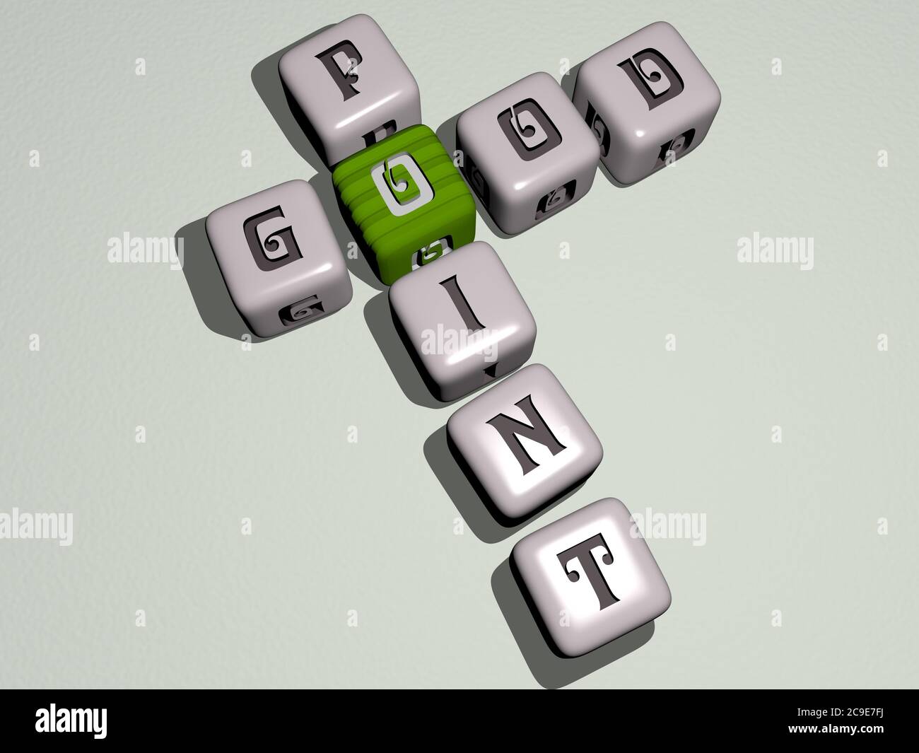 GOOD POINT combined by dice letters and color crossing for the related ...