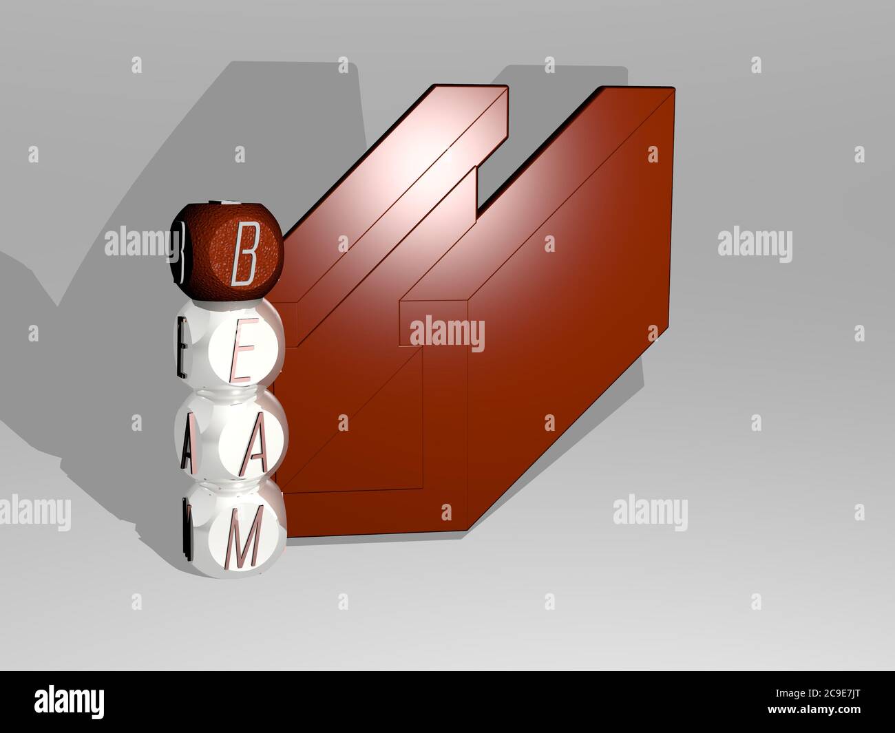 3D illustration of BEAM graphics and text around the icon made by ...
