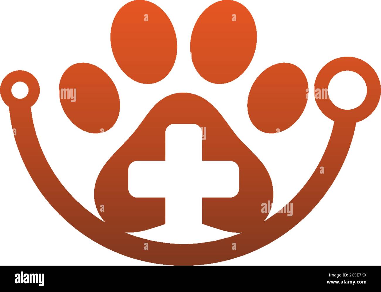 Dog footprint logo Community icon design concept illustration Stock ...
