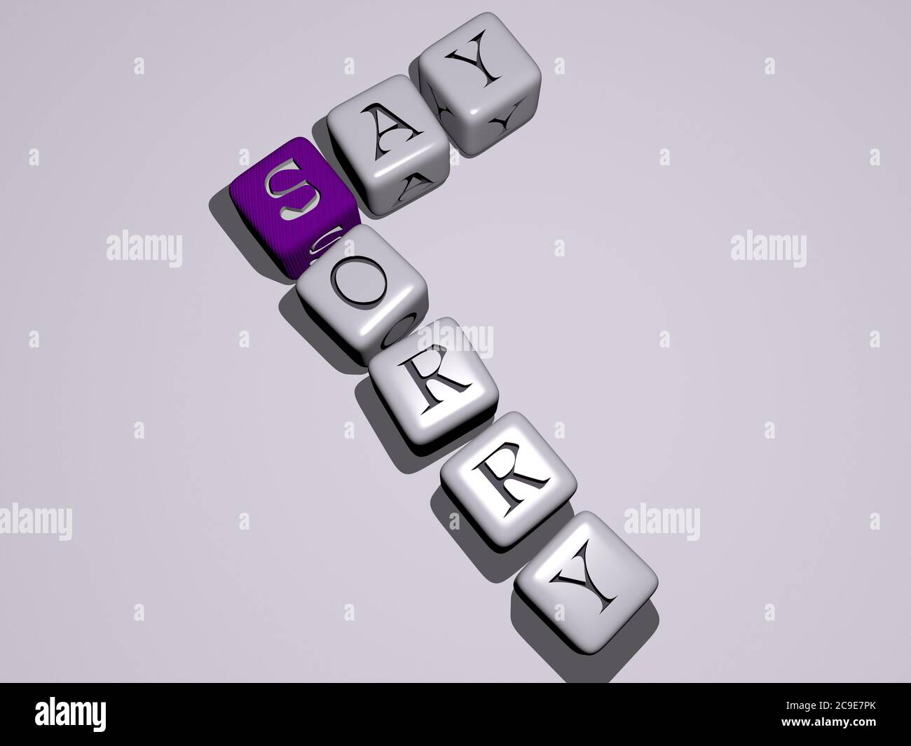 crosswords of sorry angry: say sorry arranged by cubic letters on a ...