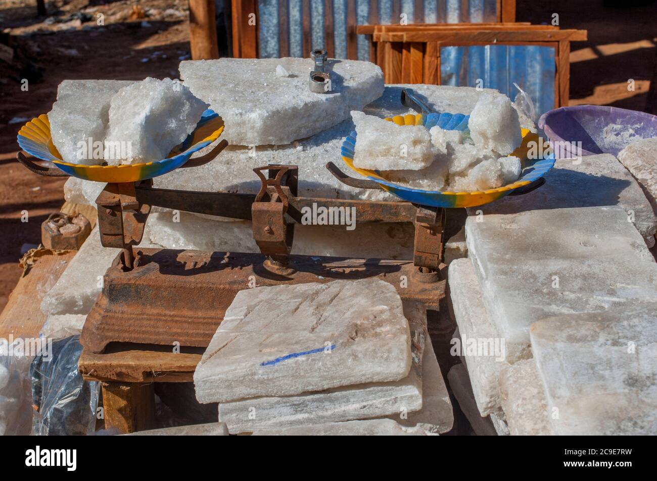 Small pieces of salt from salt slabs which came via caravan from salt ...