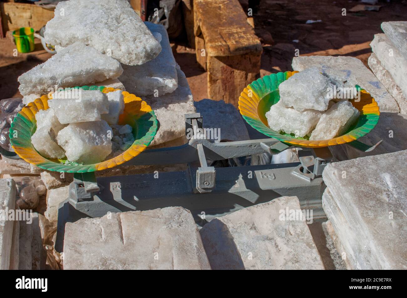 Small pieces of salt from salt slabs which came via caravan from salt ...