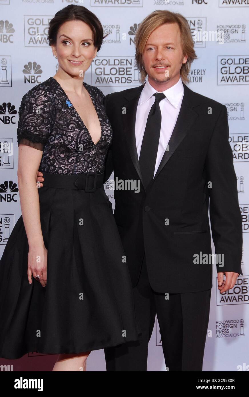 Tina Fey and David Spade at the 64th Annual Golden Globe Awards - Press ...
