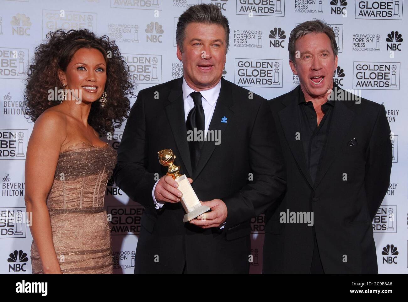 Vanessa Williams, Alec Baldwin, and Tim Allen at the 64th Annual Golden ...