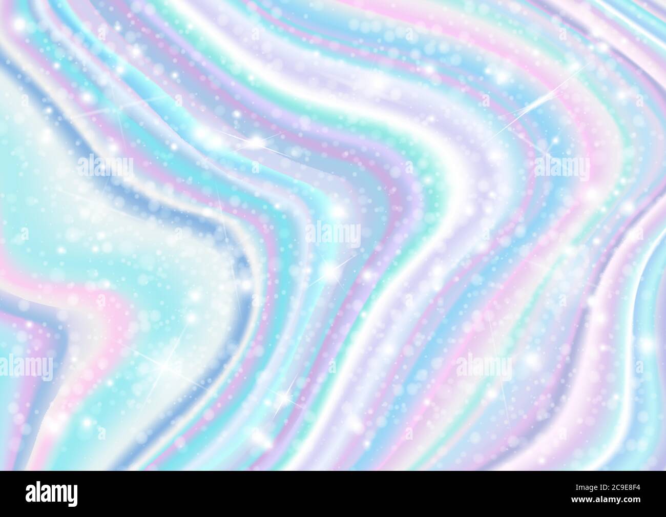 Marble structure holographic pattern with stars. Galaxy fantasy ...