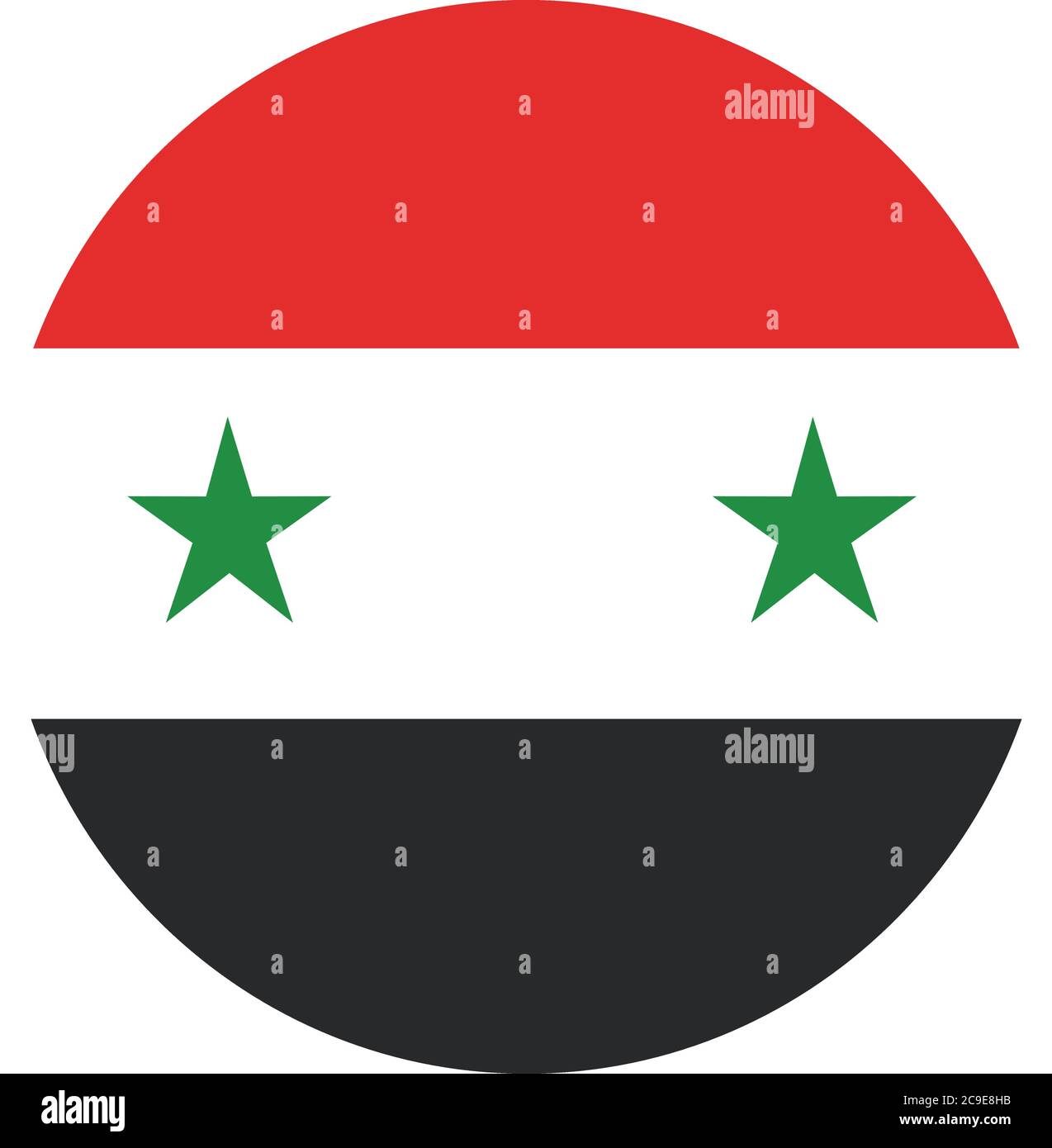 Vector - Syria Flag Button Stock Vector Image & Art - Alamy