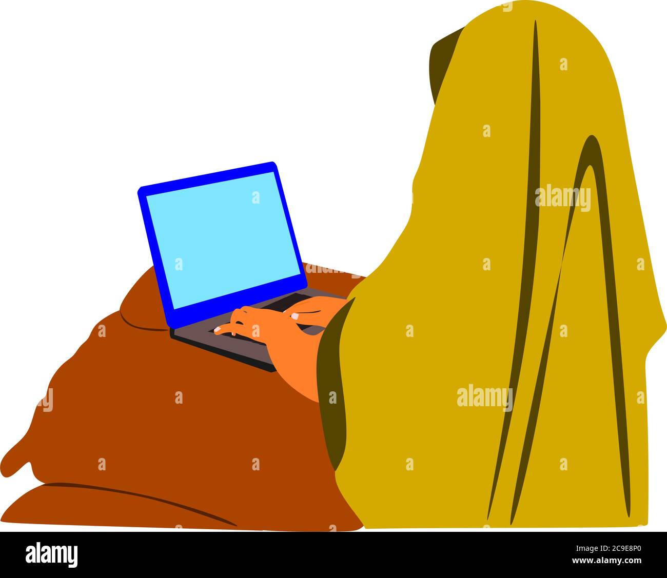 An indian poor village farmer woman cartoon illustration working on ...