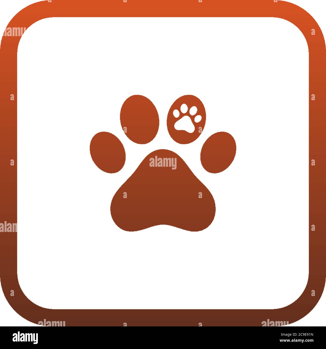 Dog Footprint Stock Vector Images - Alamy