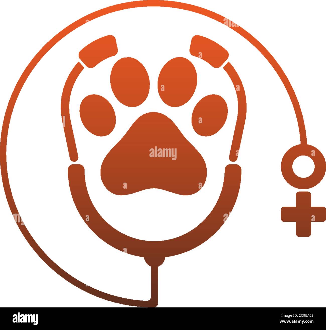 Dog footprint logo Community icon design concept illustration Stock ...