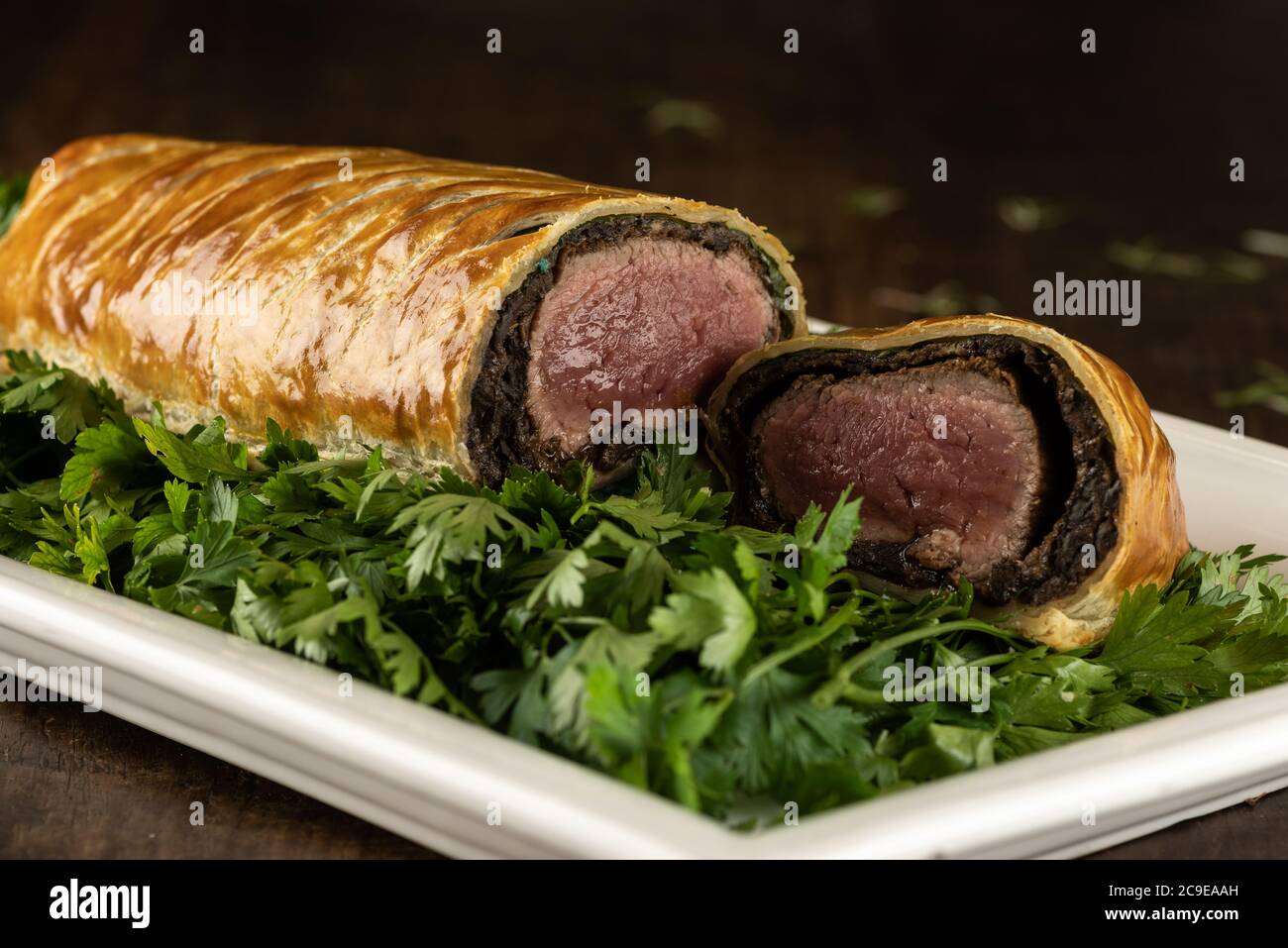 Beef wellington plate hi-res stock photography and images - Alamy