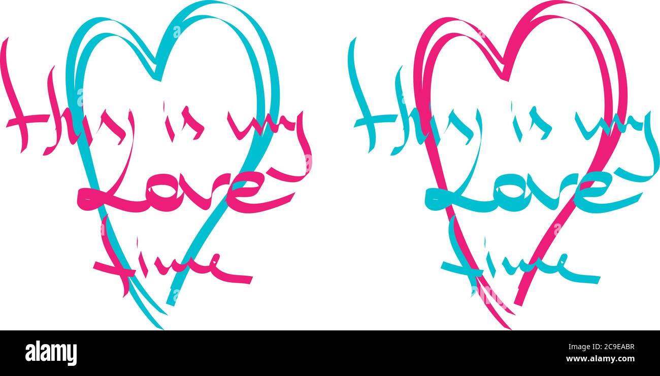 Love time sticker illustration. T shirt slogan design Stock Vector ...