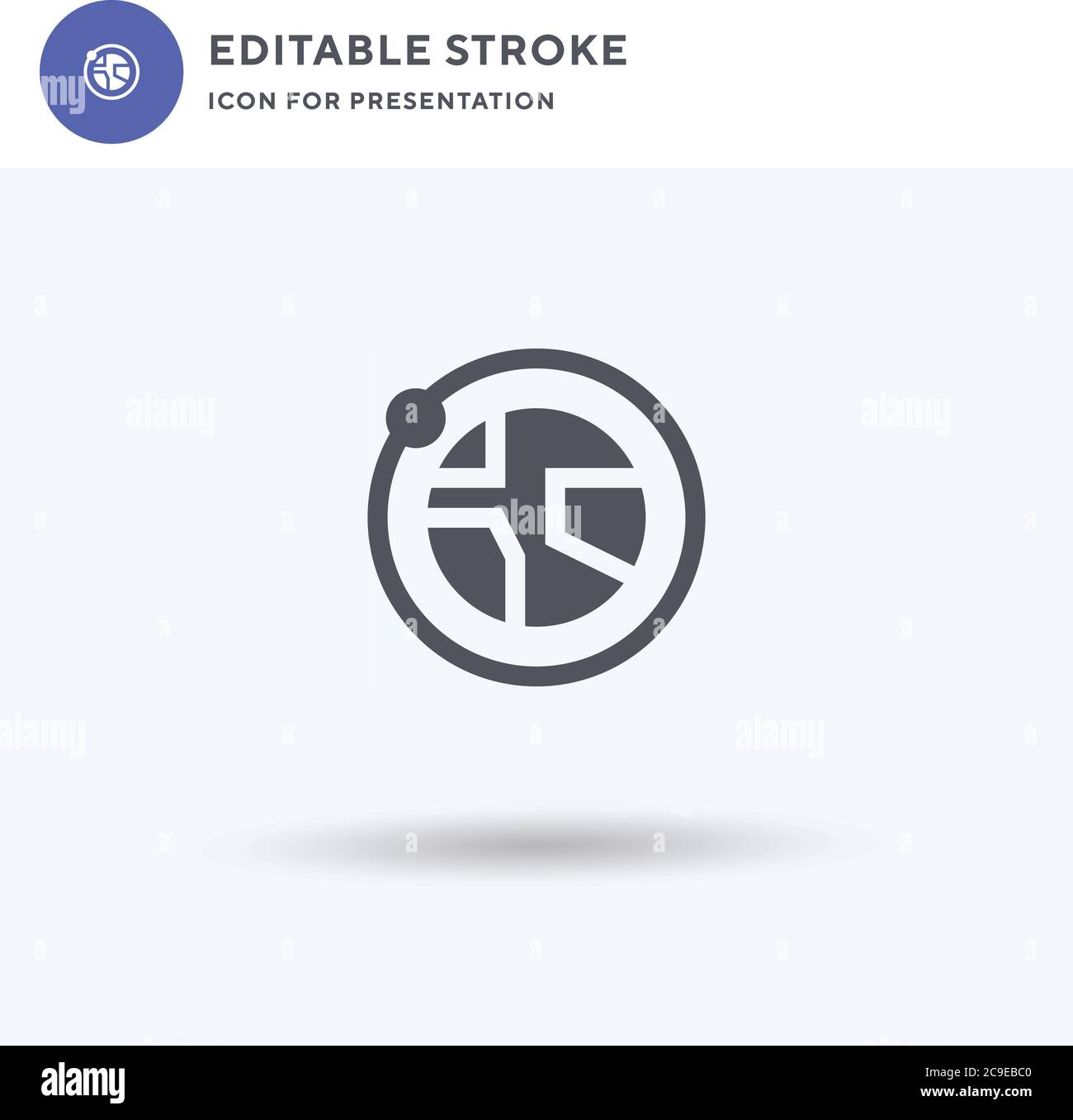 Orbit icon vector, filled flat sign, solid pictogram isolated on white ...