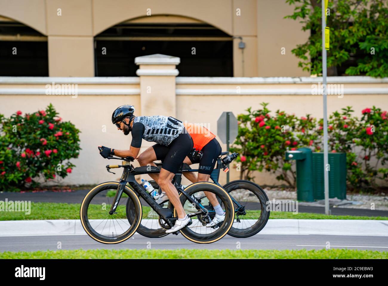 Photo of a professional race biker Stock Photo - Alamy