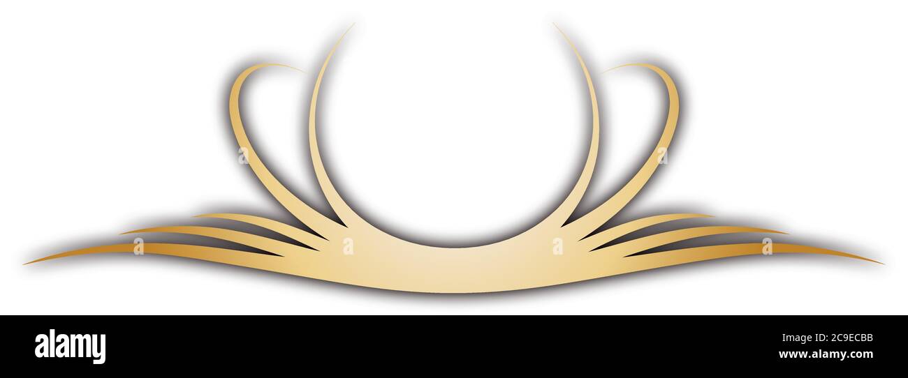 Gold crest black border Stock Vector Images - Alamy