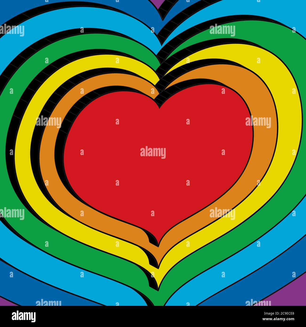Heart shape with gear wheels hi-res stock photography and images - Alamy