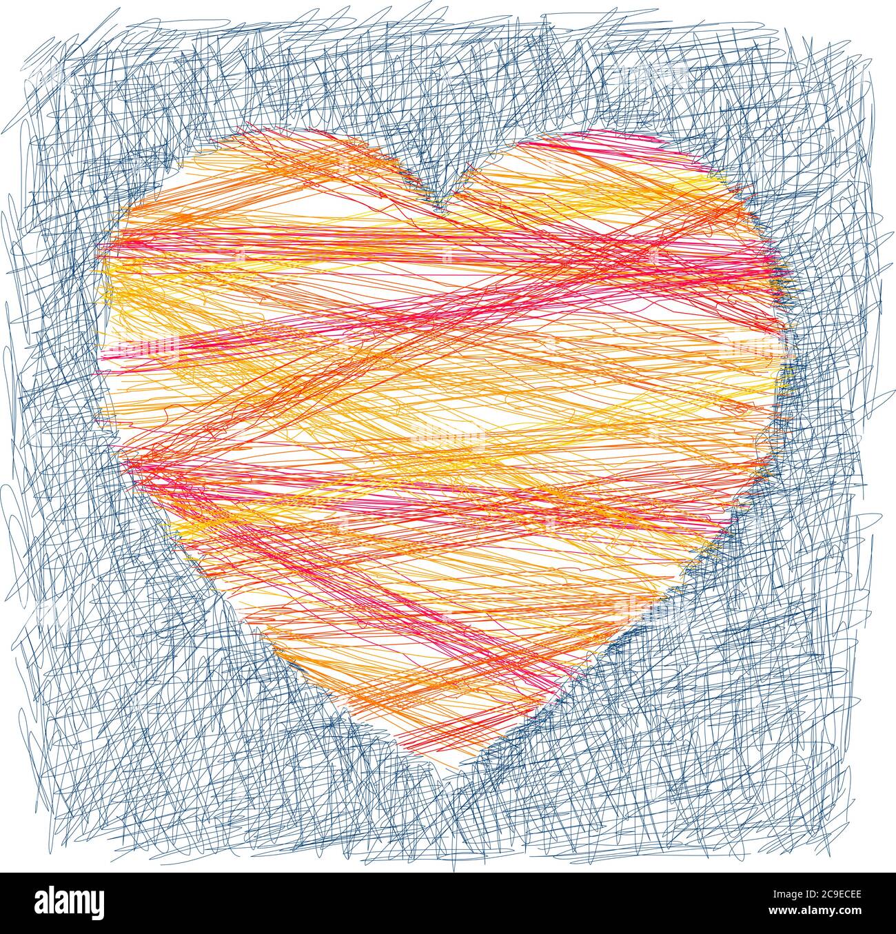 Heart shape with gear wheels Stock Vector Images - Alamy