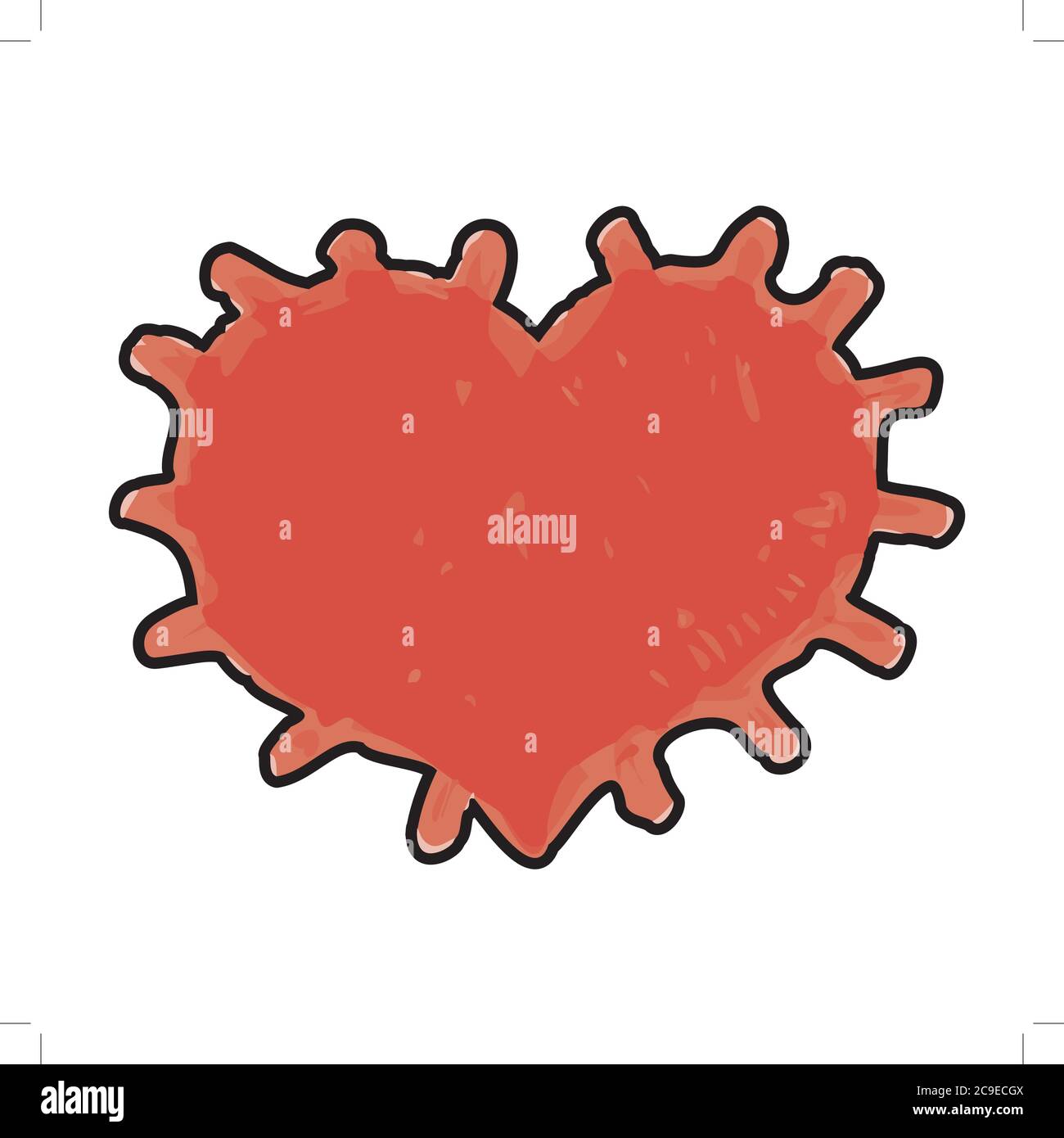 Heart shape with gear wheels hi-res stock photography and images - Alamy