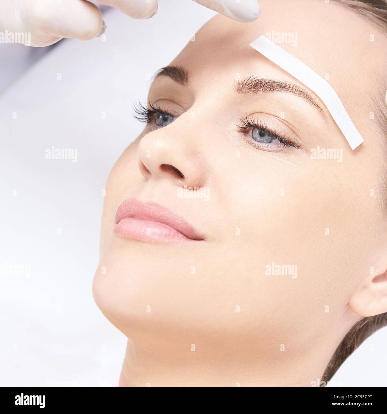 Hair removal depilation. Female skin routine. Bodycare Stock Photo - Alamy