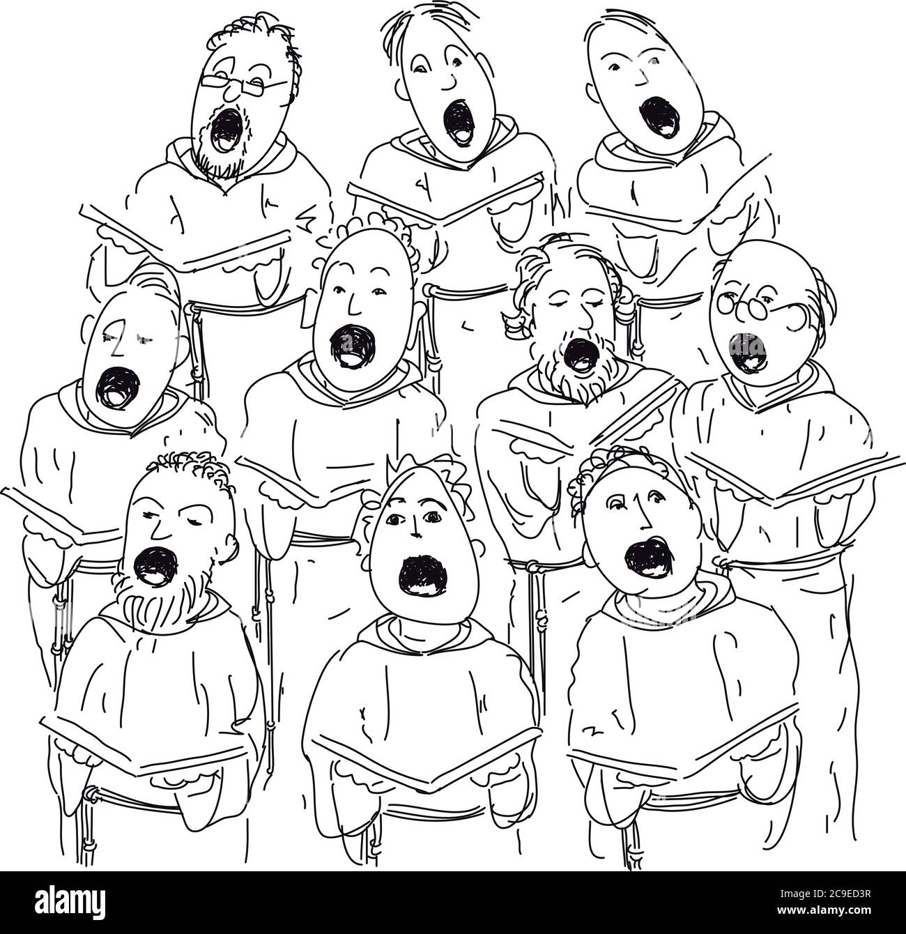 Song chorus Stock Vector Images - Alamy