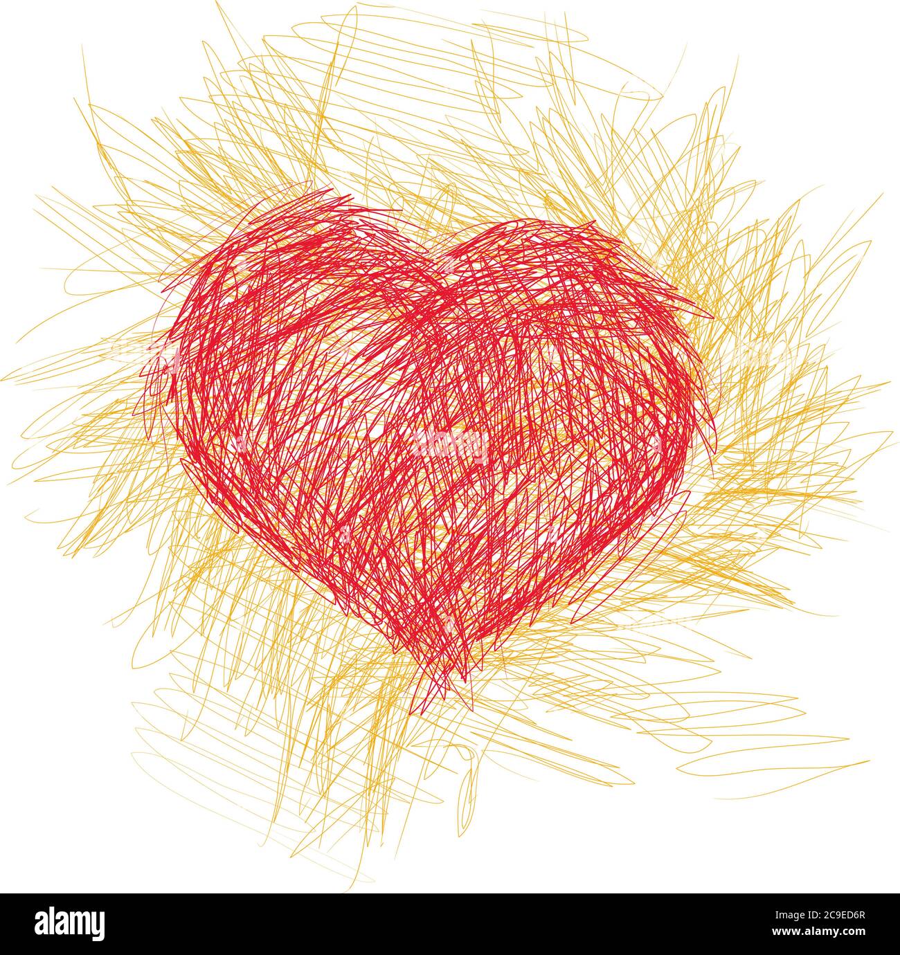 Heart shape with gear wheels hi-res stock photography and images - Alamy