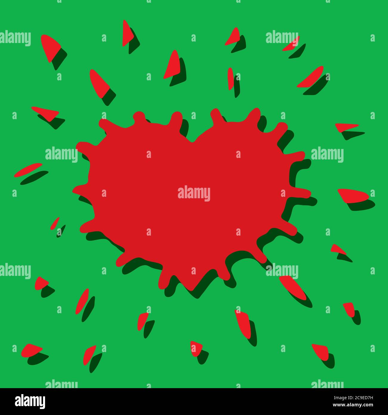 Heart shape with gear wheels hi-res stock photography and images - Alamy